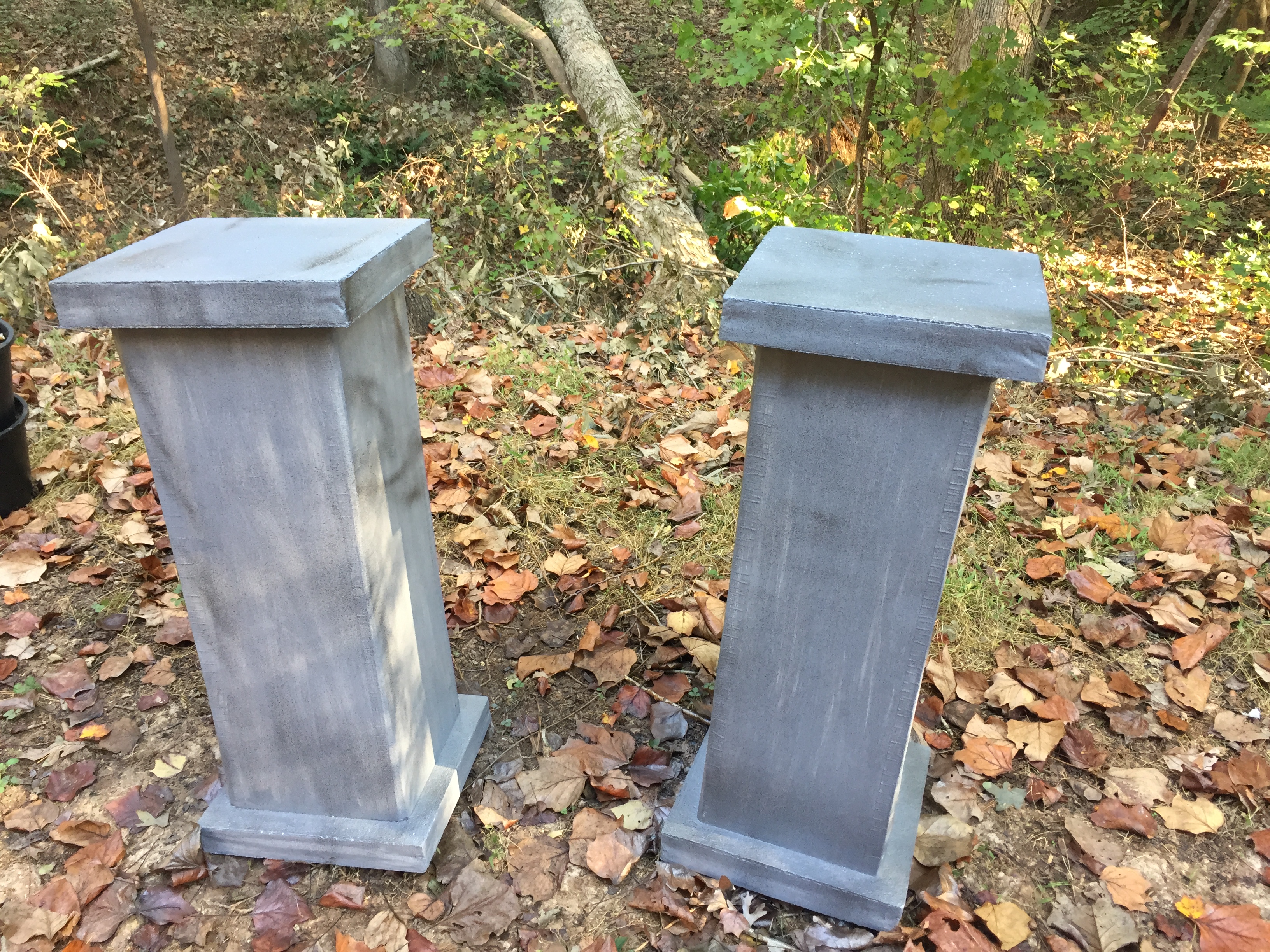 Faux Stone Columns - The Craft Crib